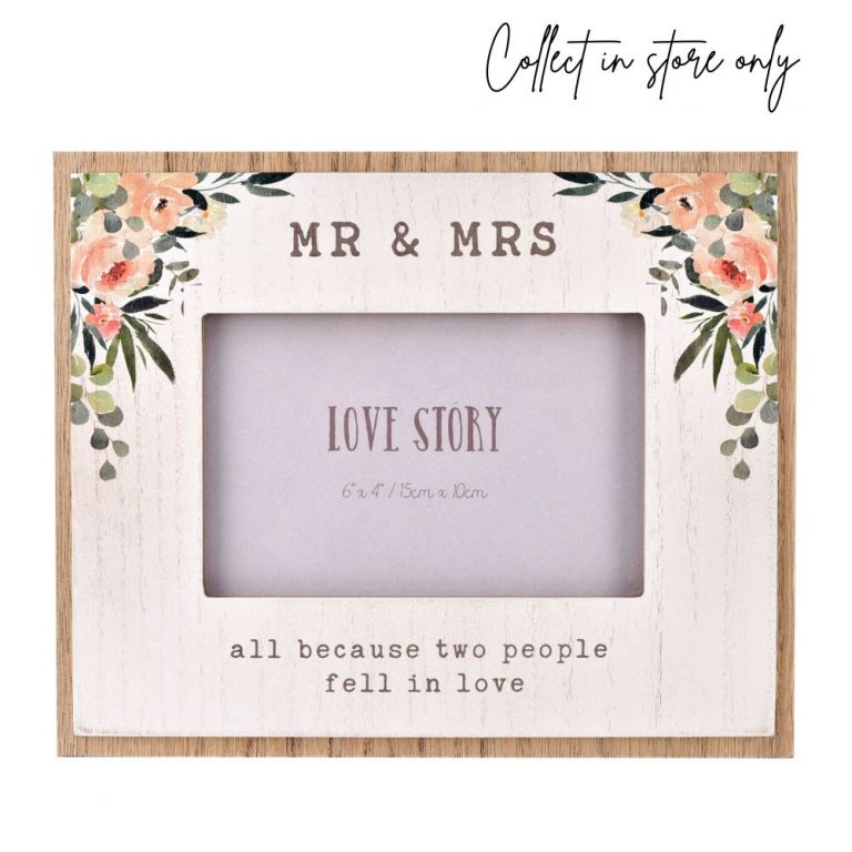 Shop Love Story Mr & Mrs Photo Frame - Giftware, Picture Frames ...