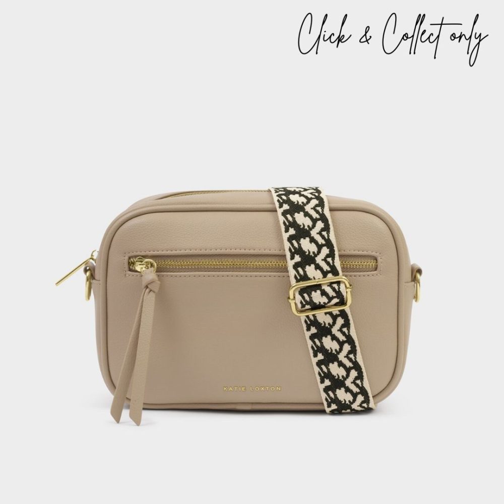 Shop Katie Loxton Hallie Crossbody Bag Light Taupe - Macmillans