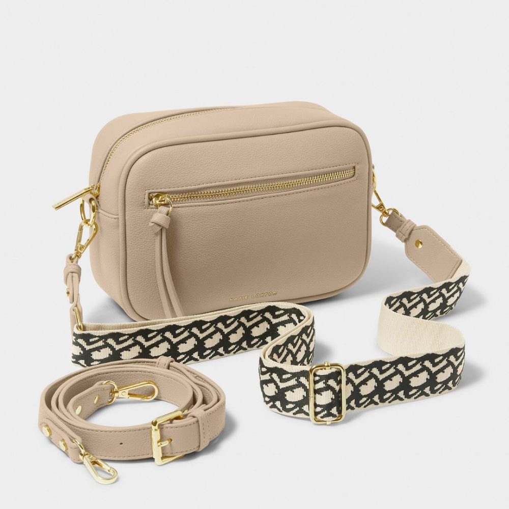 Shop Katie Loxton Hallie Crossbody Bag Light Taupe - Macmillans